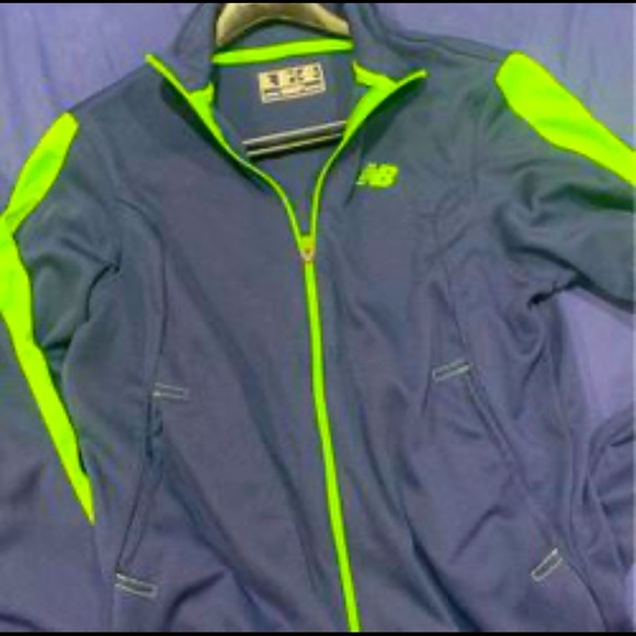 New Balance | Jackets & Coats | Newbalance Blue And Green Track Running ...